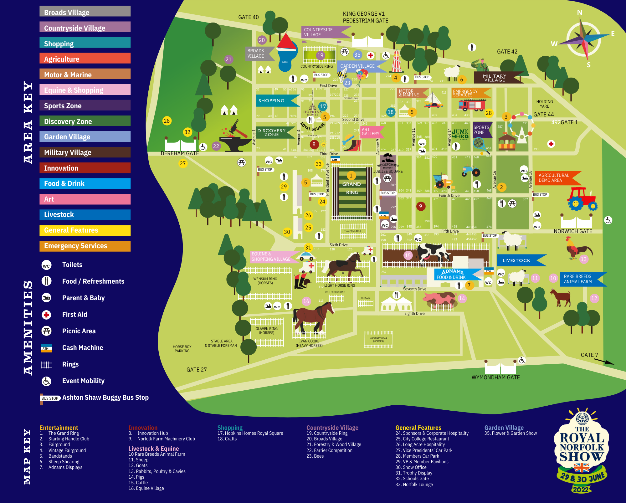 Royal Norfolk Show Map Royal Norfolk Show