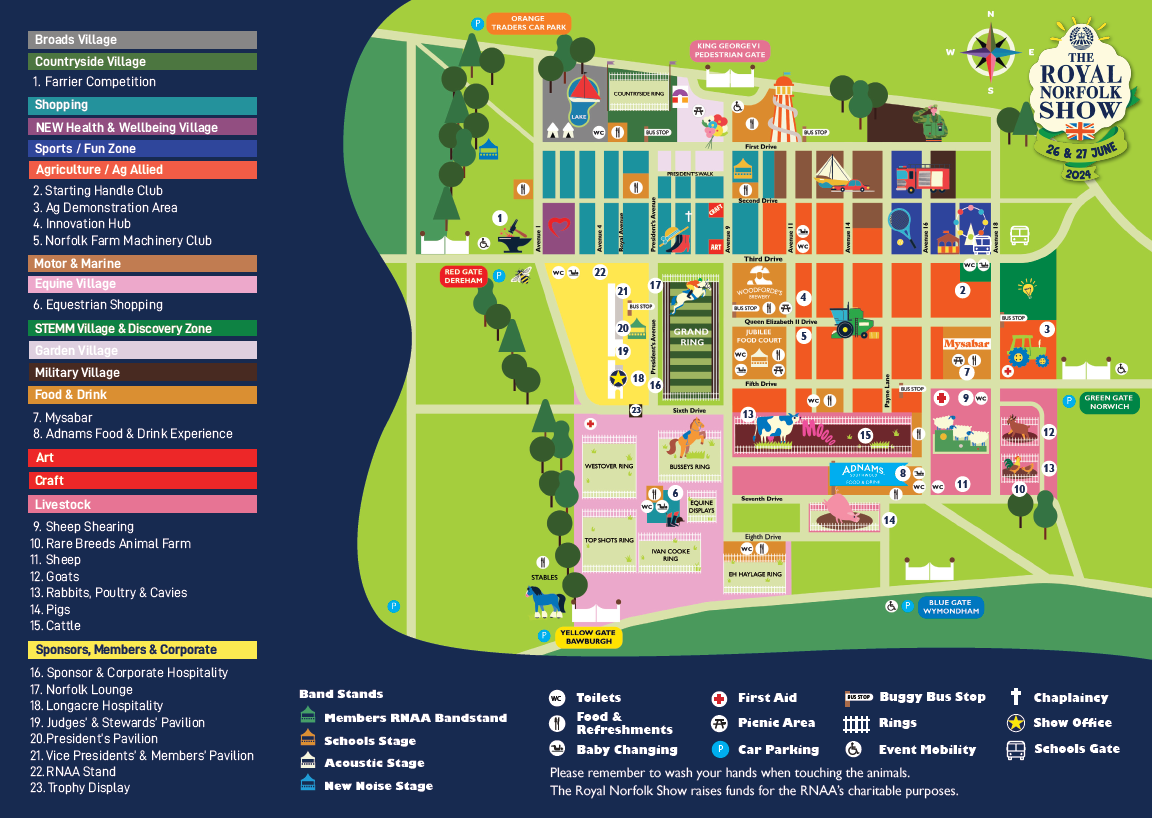Royal Norfolk Show Map - Royal Norfolk Show